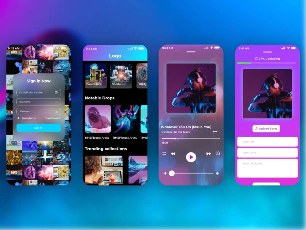 UI UX Design of Mobile app in figma, adobe xd for android ios flutter ...