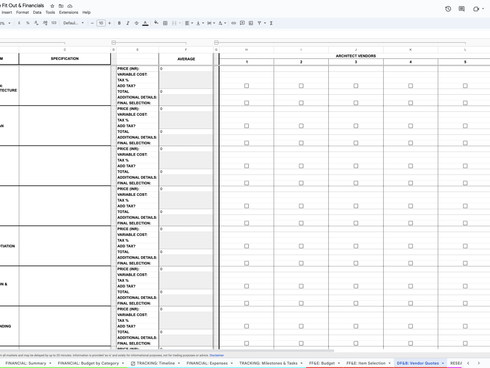 Consultant Project Management Office Fit Out Project Plan & Tracker ...