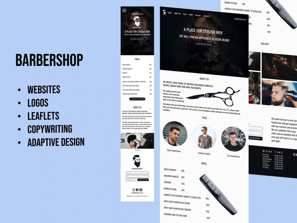 A beautiful and selling website design + selling text | Upwork