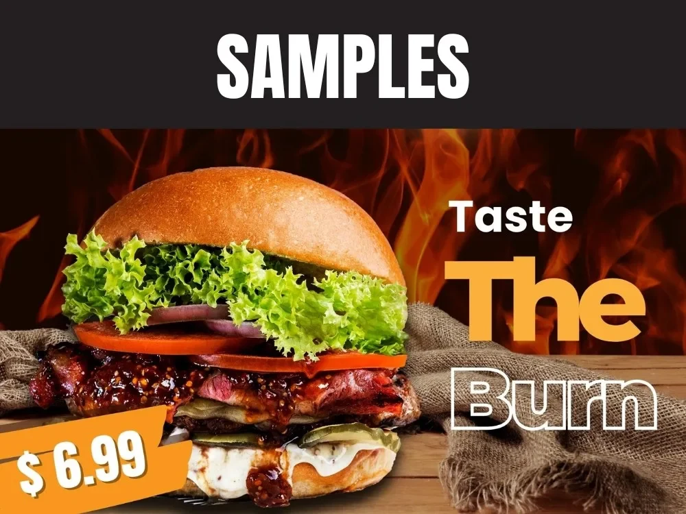 Beautifully animated menu board, flyer for your restaurant | Upwork