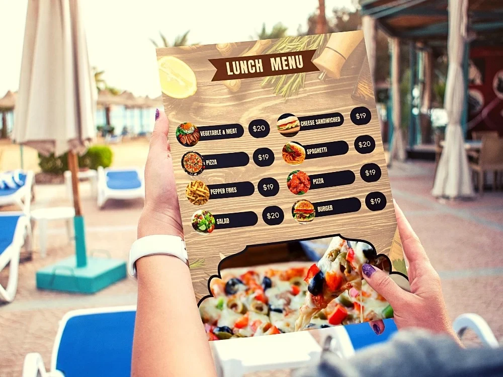Beautifully animated menu board, flyer for your restaurant | Upwork