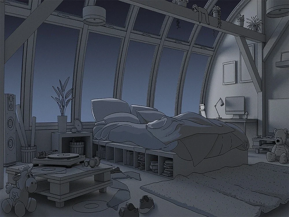 Eccentric lofi animation, lofi loop video, animated gif, and ...