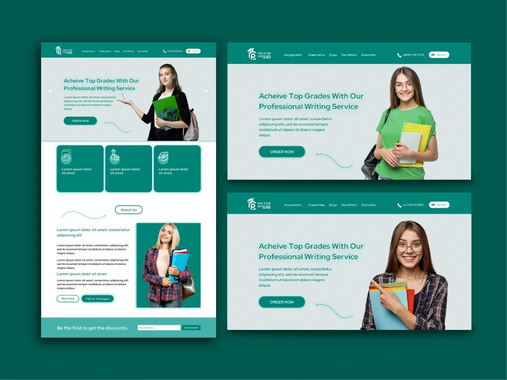 Modern, Clean, and Professional UI/UX Wesbite Design. | Upwork
