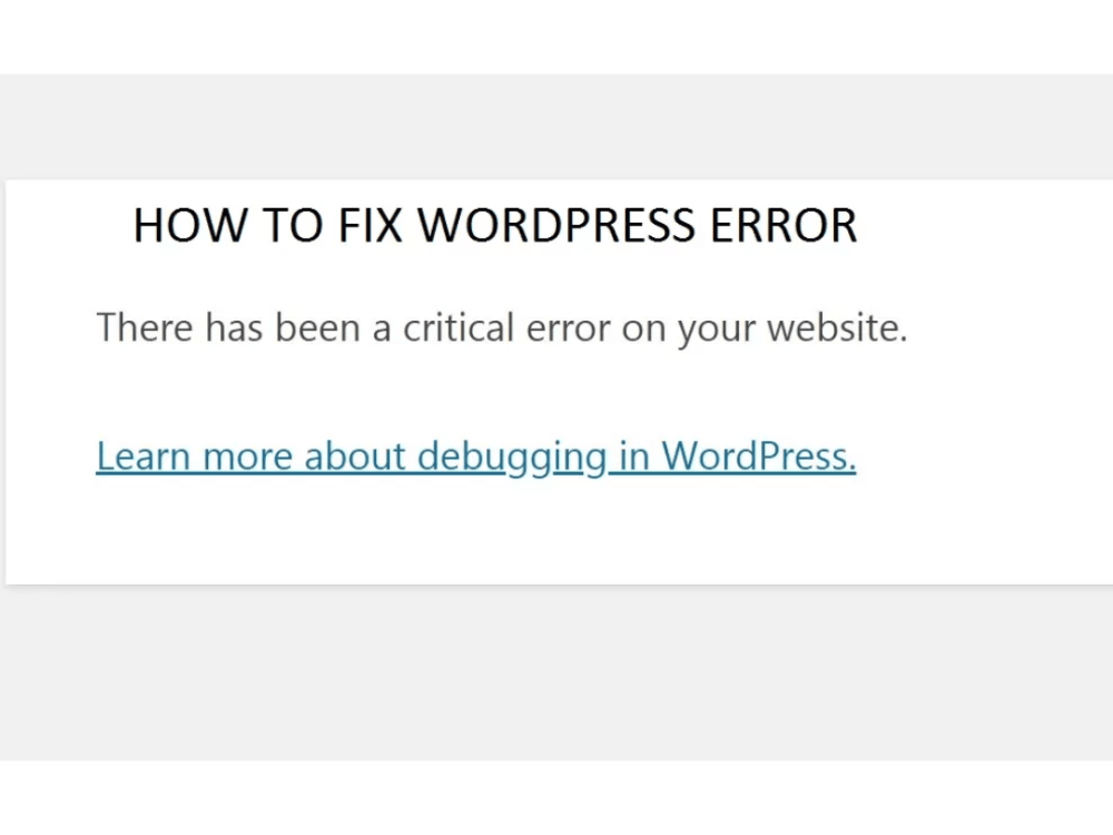 Wordpress Errors Fix Critical Error Wordpress Wordpress Theme Fix Upwork