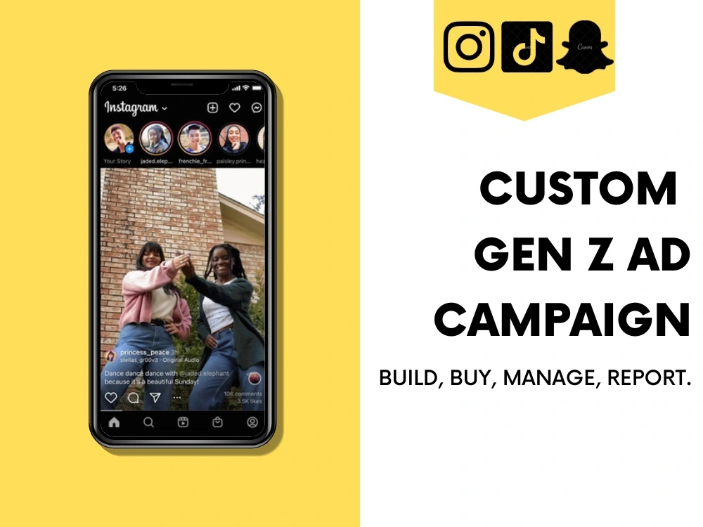 A fully built and managed Gen Z social ad campaign | Upwork