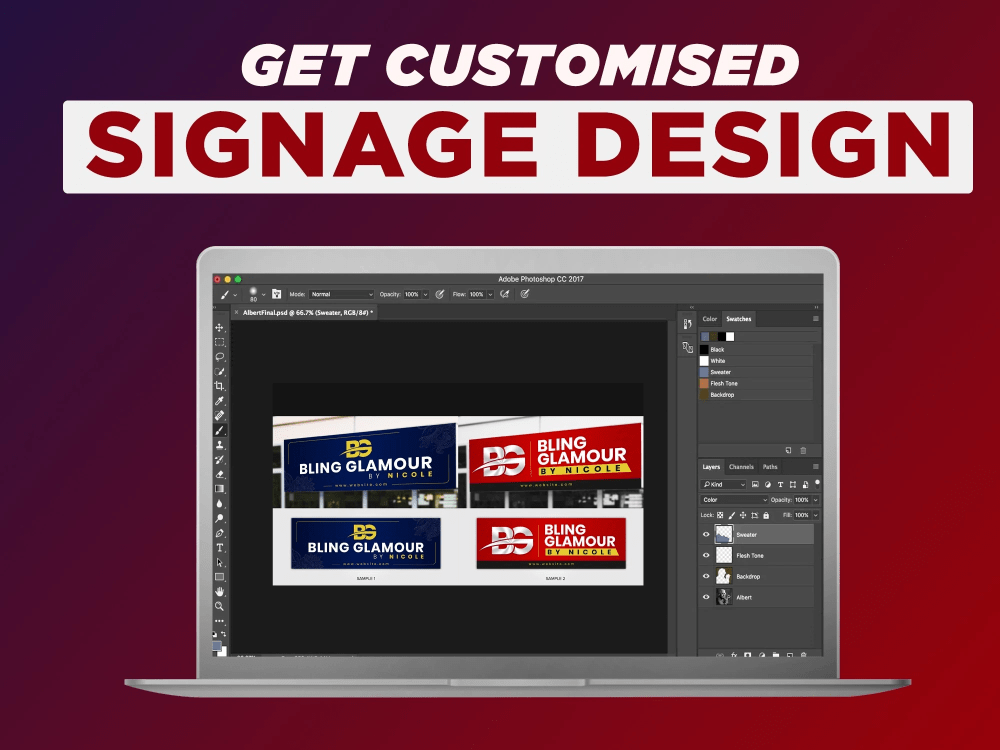 Signage design along with complete brand guidelines | Upwork