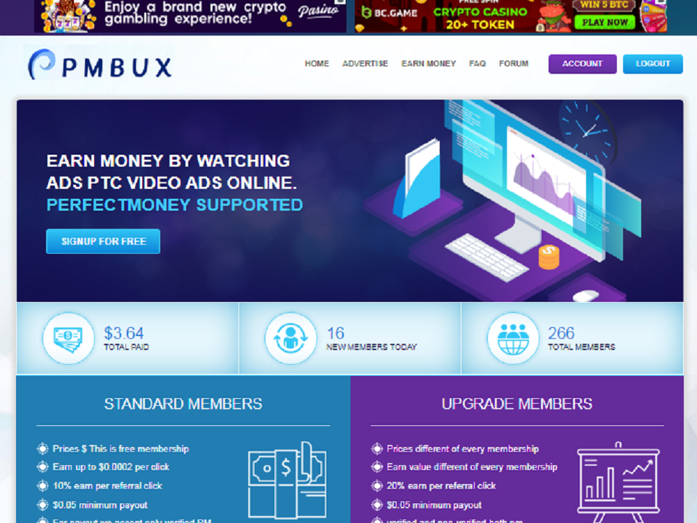 A superb and outclass ptc Paid to Click site full ready | Upwork