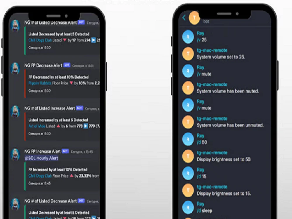 Custom telegram bot discord bot chatbot development | Upwork