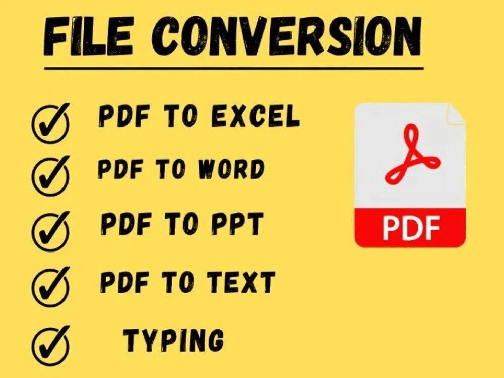 PDF to Word/Excel conversion | Upwork