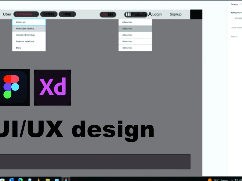 A UI/UX website and app design | Upwork