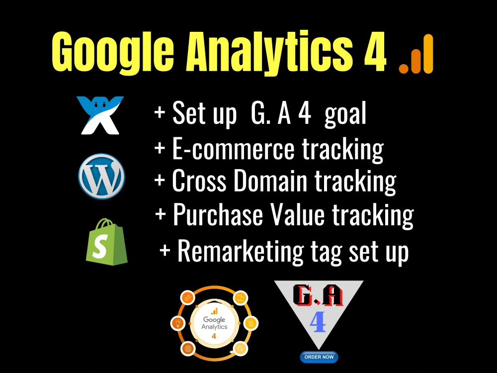 Set up google analytics 4 and ga4 e-commerce tracking by GTM | Upwork