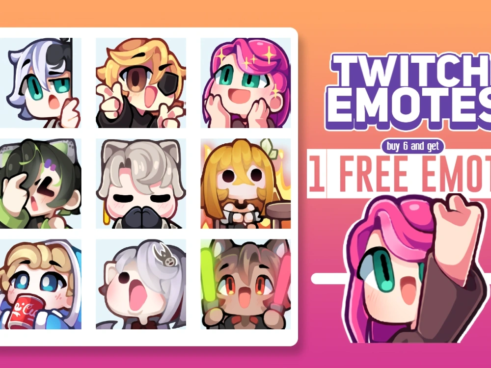 Amazing custom Twitch Emotes for your Streams | Upwork