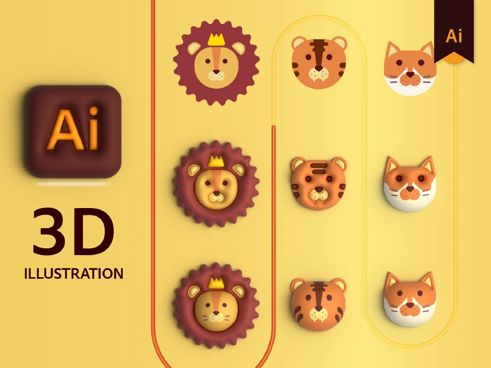 Fantastic 3d illustrations converted from vector | Upwork