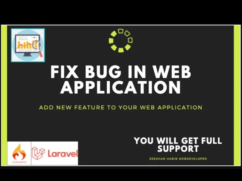 PHP Laravel bugs fixing in Website and Application | Upwork