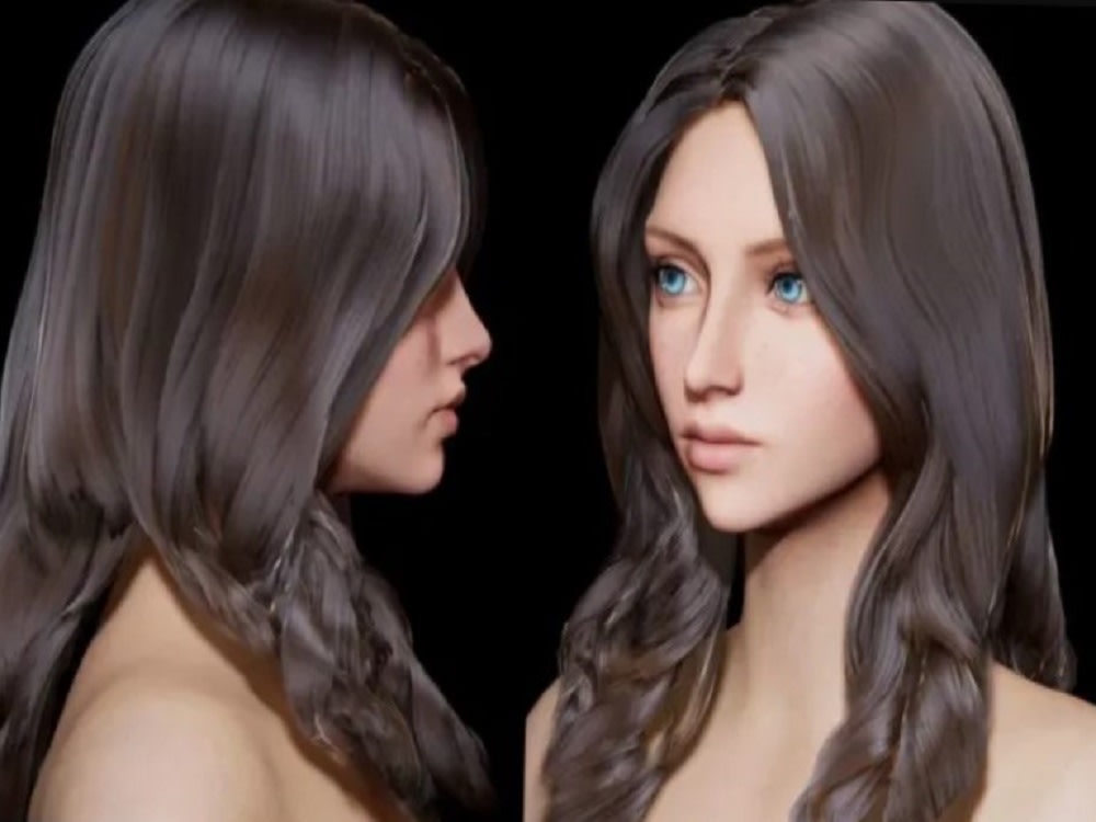 3d hair modeling, realistic 3d hair model, hair rigging, 3d model ,3d ...