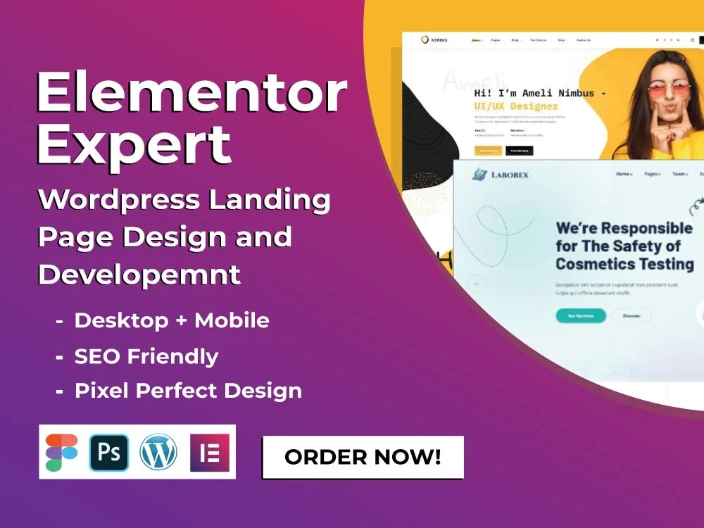 One-page website, wordpress landing page with elementor/elementor pro | Upwork