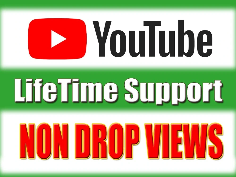 NON DROP view, subscriber and like or likes with lifetime support | Upwork