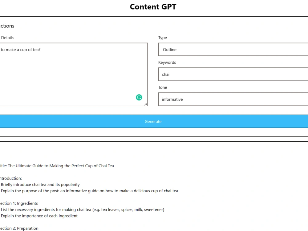 A ChatGPT-based AI-enabled web app | Upwork