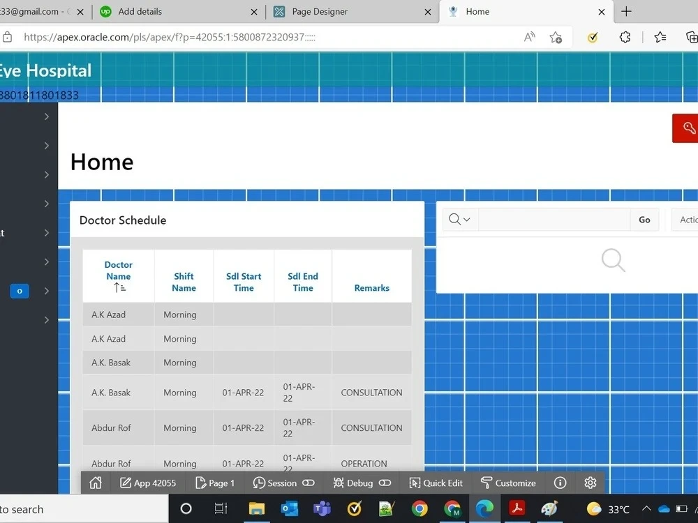 An Oracle Apex cloud-based application. | Upwork