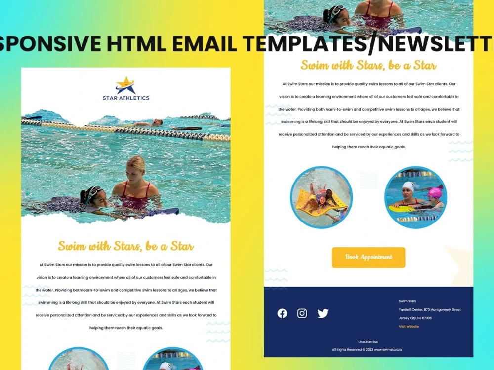 A creative email template that is responsive and works on all platforms ...