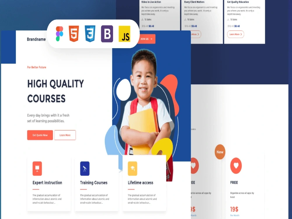 Landing Page Tailwind Css Html Css Reactjs Angularjs Upwork