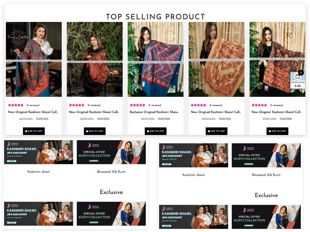 A beautiful e-commerce website built in laravel | Upwork