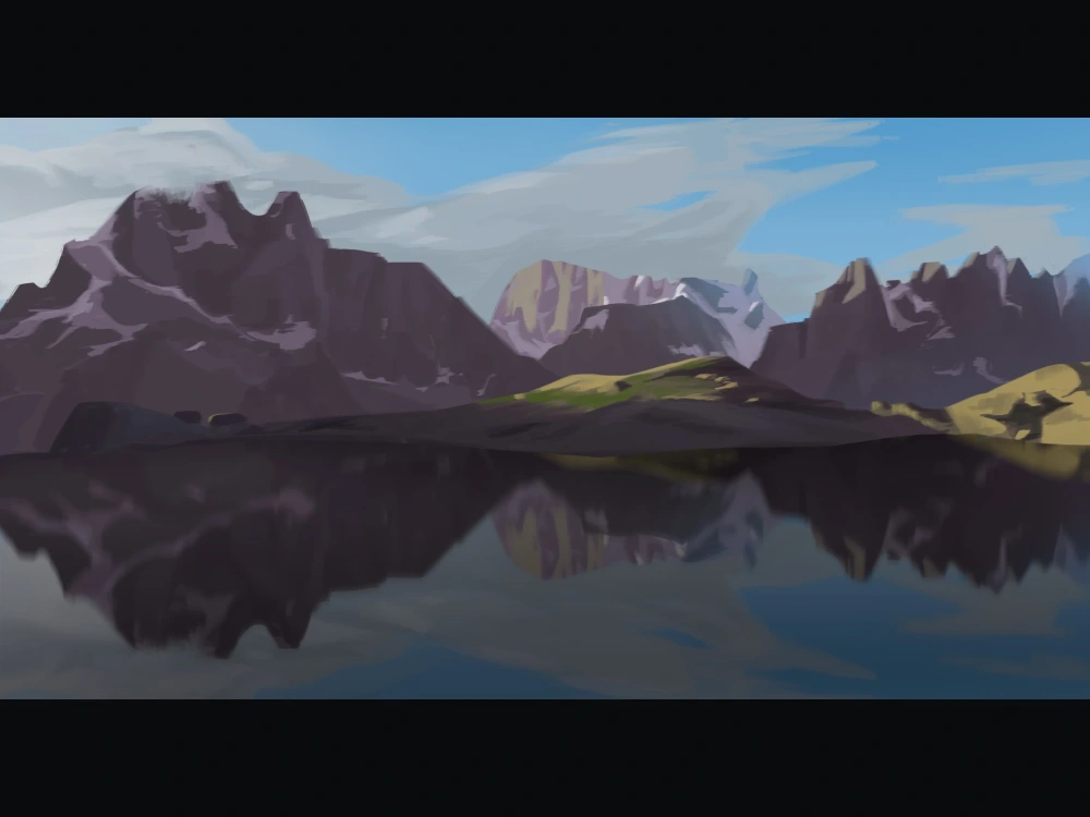 An Original Stylized/Cartoon Landscape Design | Upwork