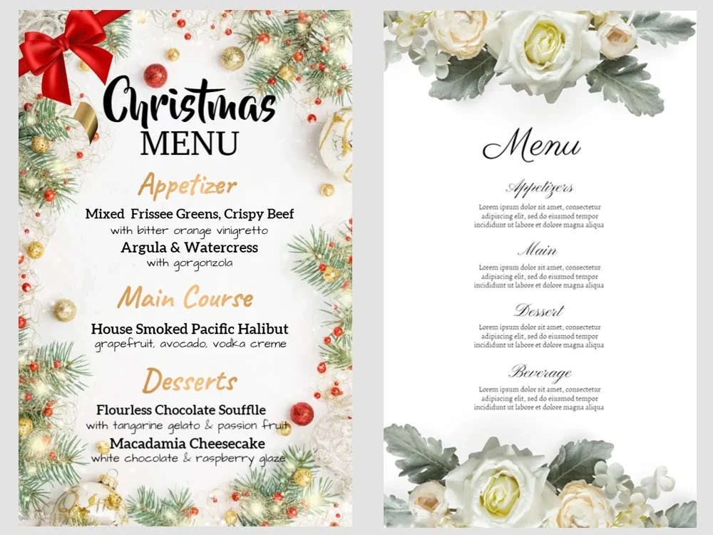 A Fantastic Menu, Cafe, Restaurant and Event Manu Card Designs | Upwork
