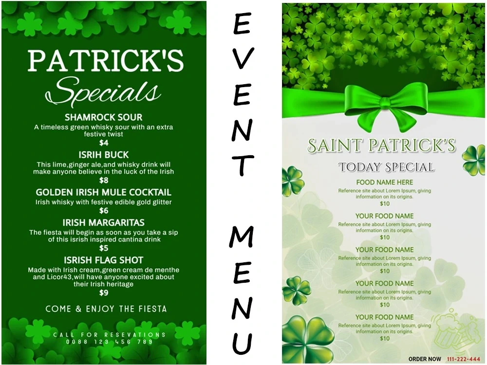 A Fantastic Menu, Cafe, Restaurant and Event Manu Card Designs | Upwork