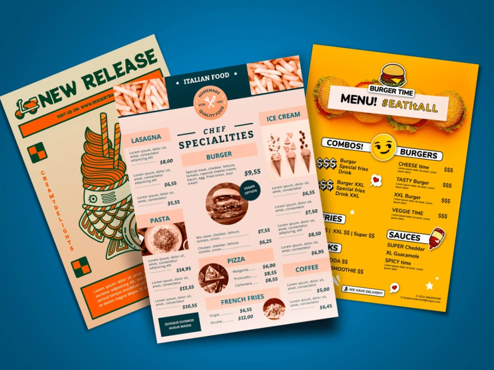 Professional restaurant menu design | Upwork