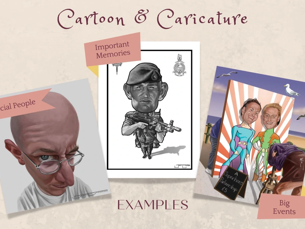 A Fun, Quirky & Immediately Recognisable Portrait - Drawn by Hand! | Upwork