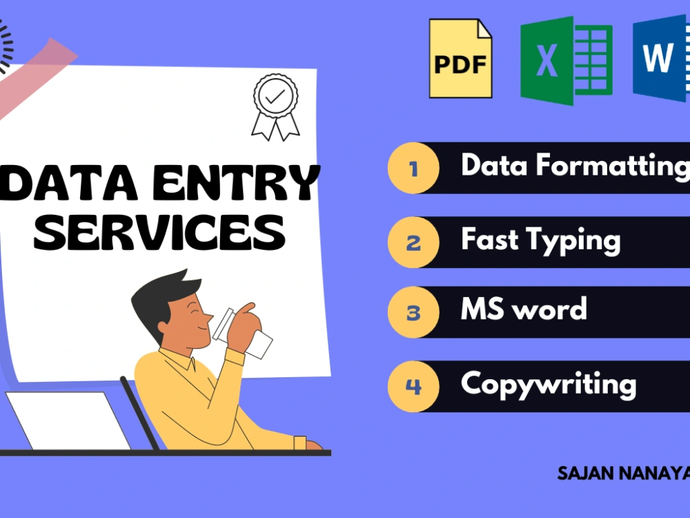 Data entry, web research, typing, copypaste & virtual assistant | Upwork