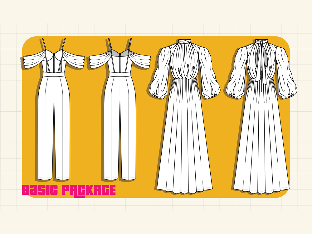 A Tech Pack and Flat Sketch | Upwork