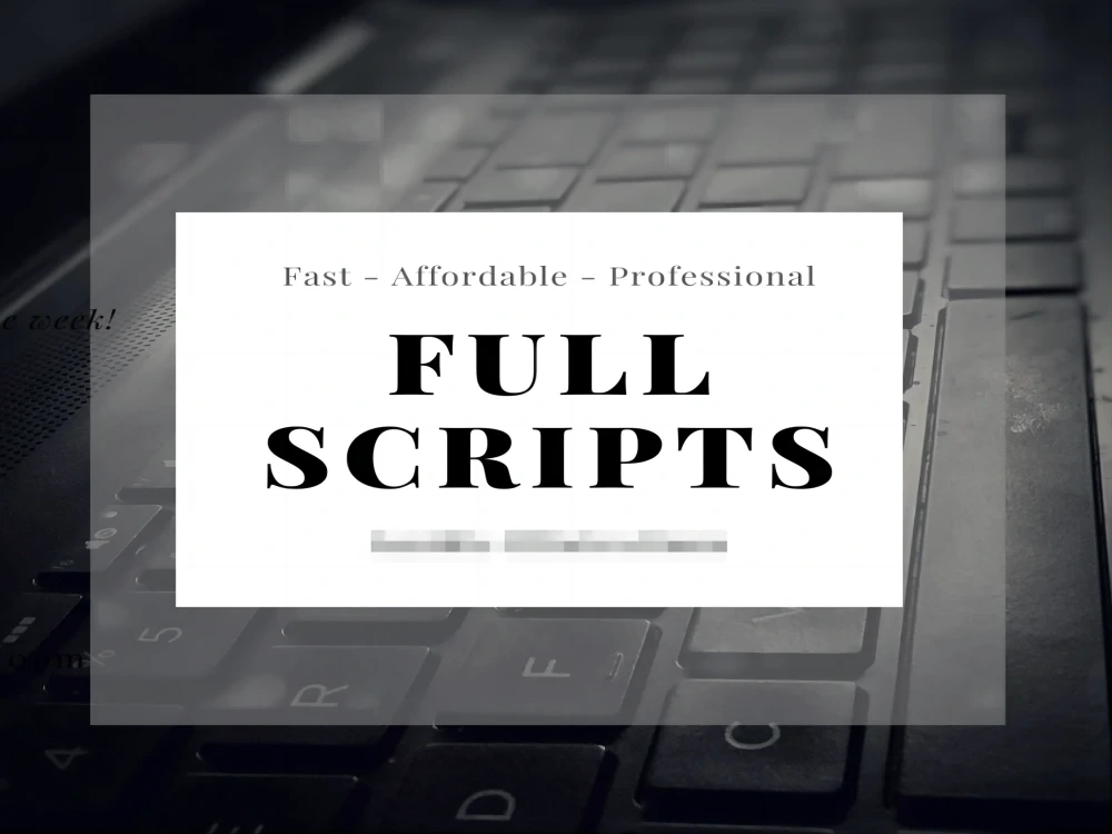 The original movie script | Upwork