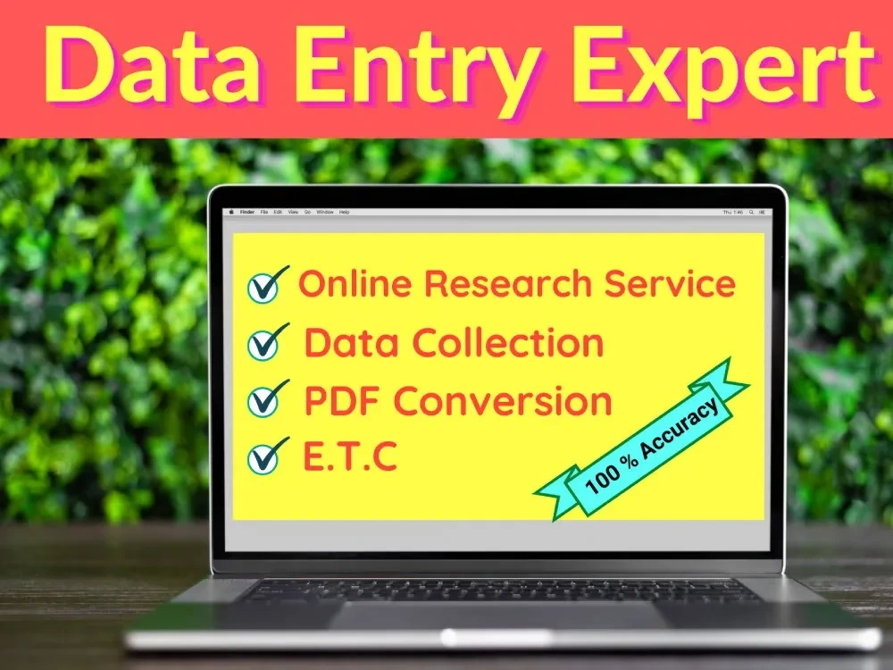 Data Entry, Data Collection, and Online Research Service | Upwork