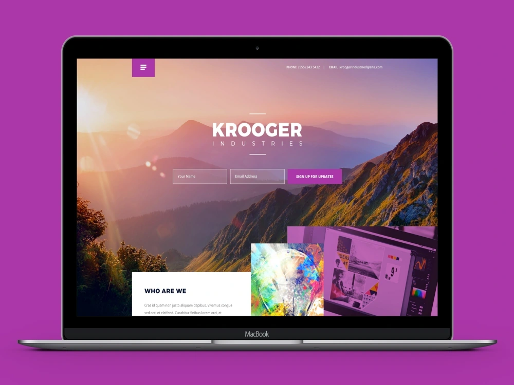 A beautiful and professional website PSD model | Upwork