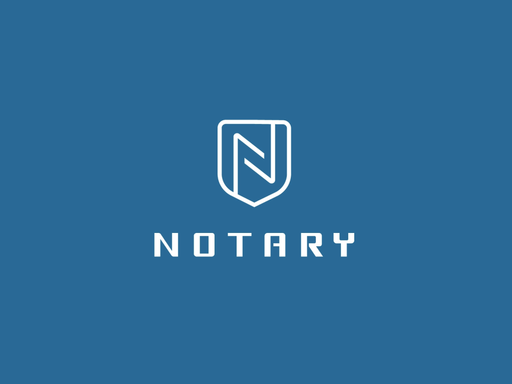 Modern notary logo design with all files | Upwork