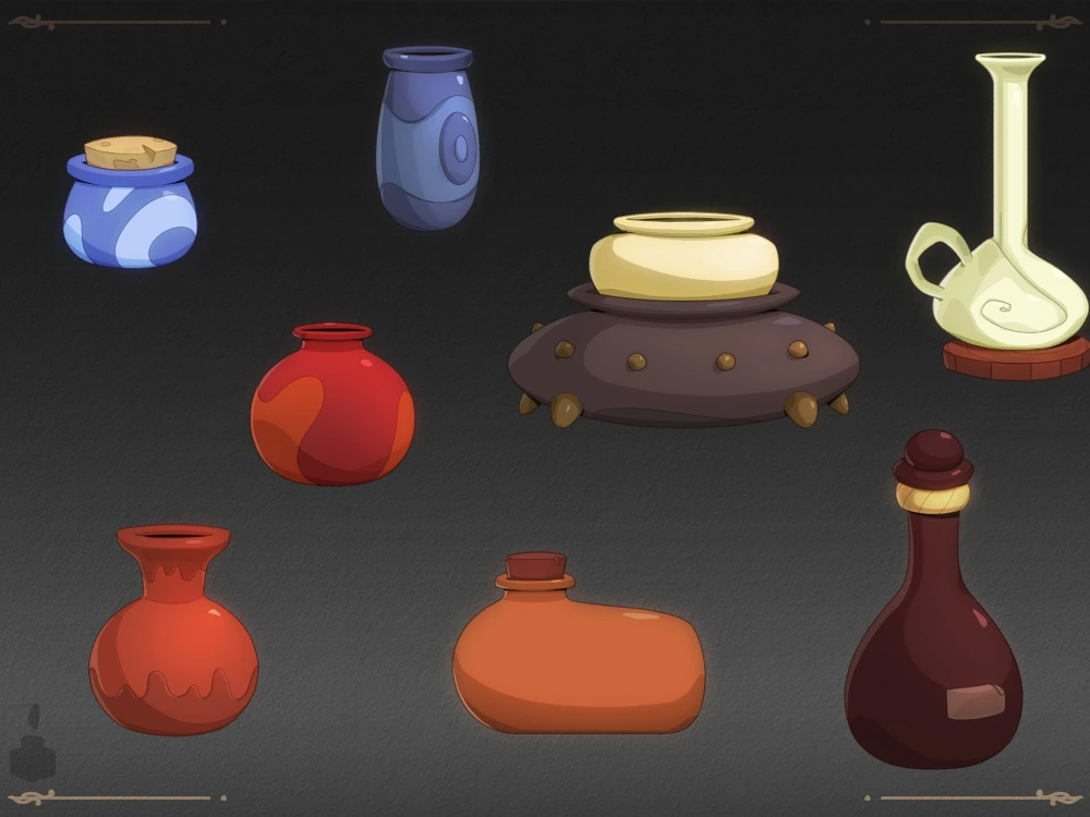 A set of Stylized Props Concept Art for your game | Upwork