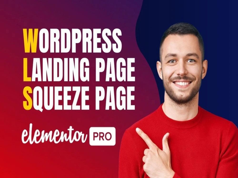 Modern landing page or squeeze page design using elementor pro | Upwork