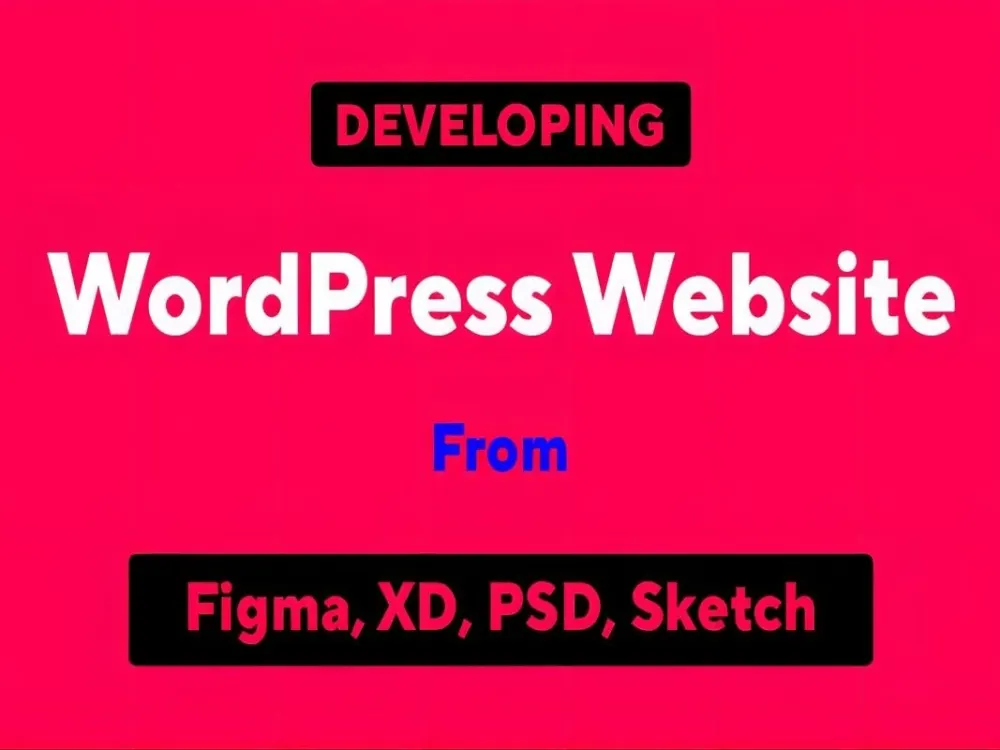 Convert sketch, xd, psd, figma to wordpress website design | Upwork
