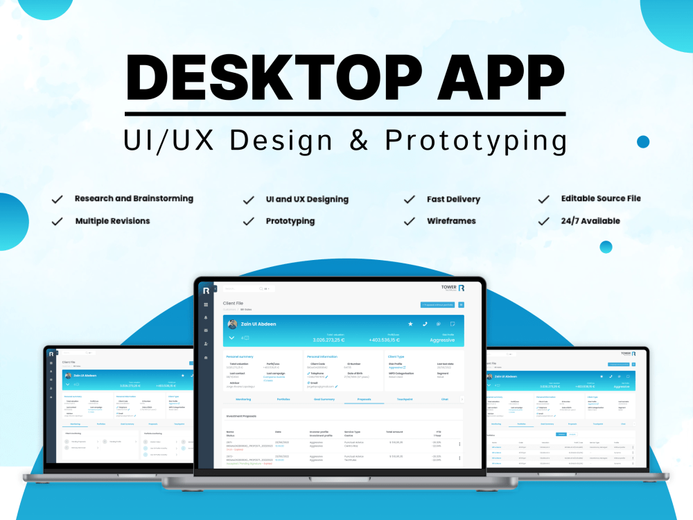 Desktop app UI design | Upwork