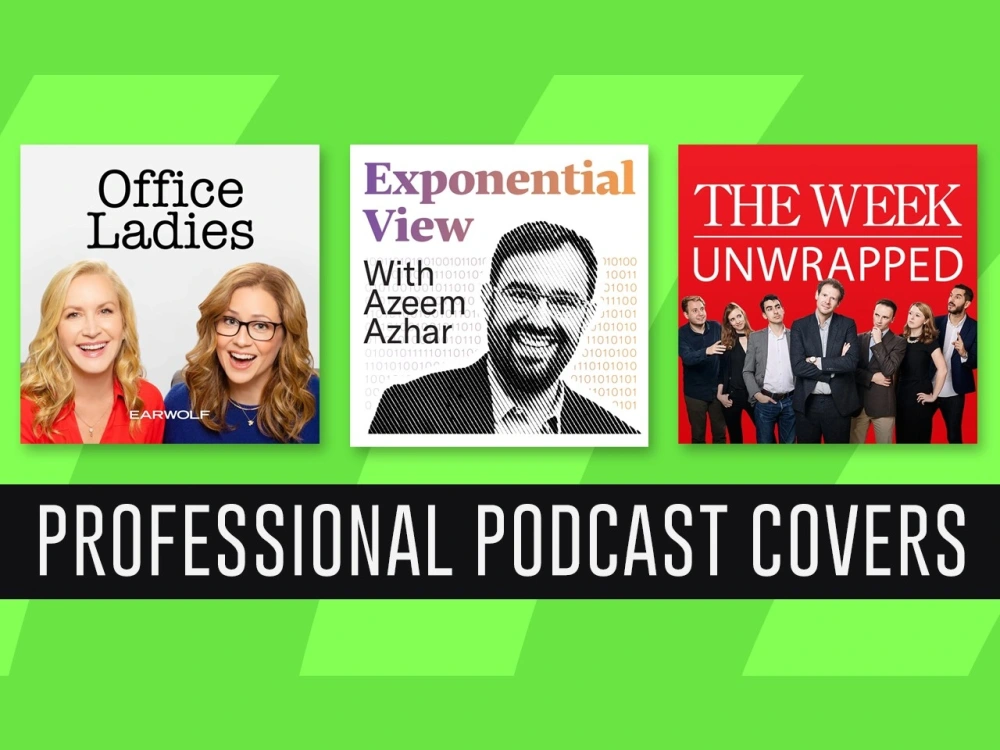 A creative, professional podcast cover art, podcast logo design | Upwork