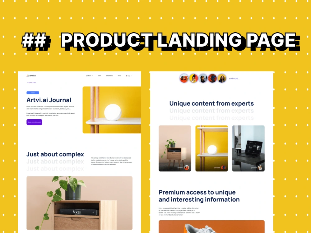 Selling landing page design | Upwork