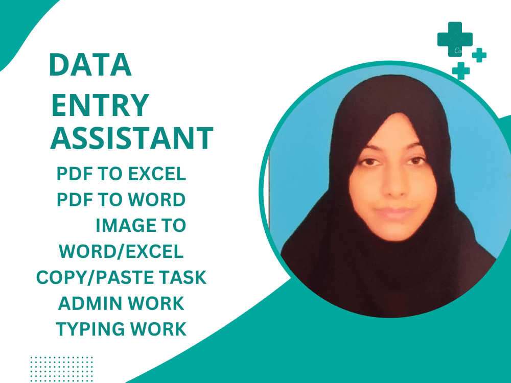 Data entry typing work image to PDF word and admin work | Upwork