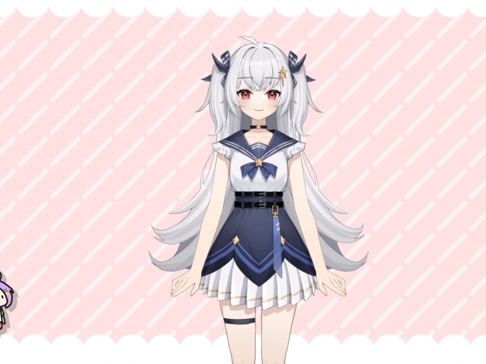 I will design and rig a professional live2d model for vtubers | Upwork