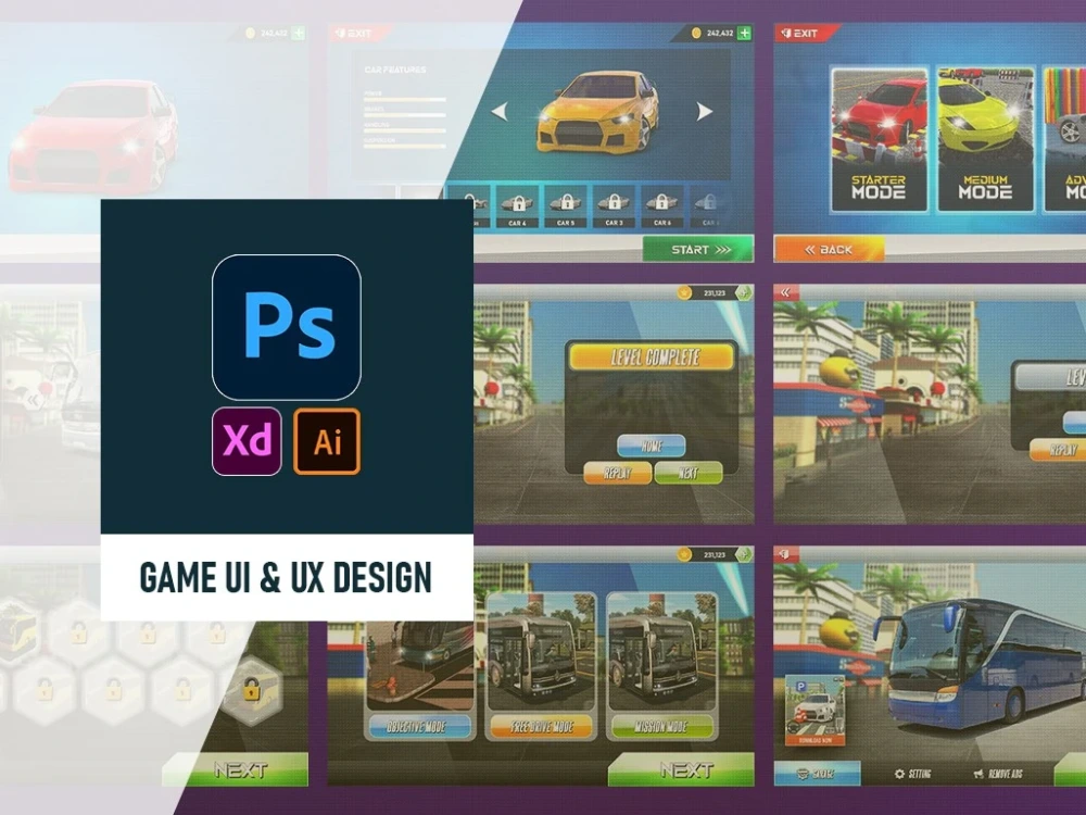 Professional mobile game UI design and game art | Upwork