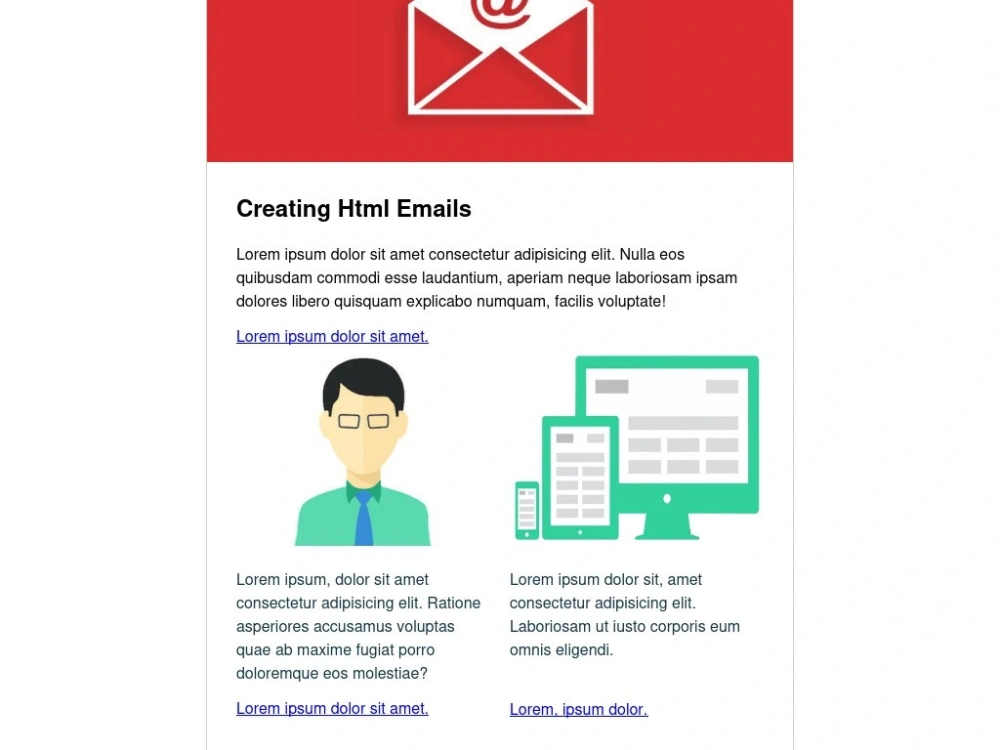 A bulletproof, responsive and good-looking email template | Upwork