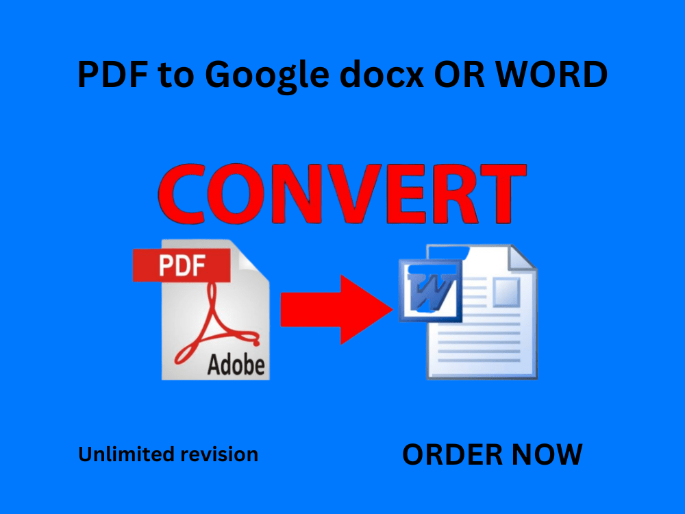 Convert PDF to Google Docs/word or PDF to Editable Google Docs/ms word ...