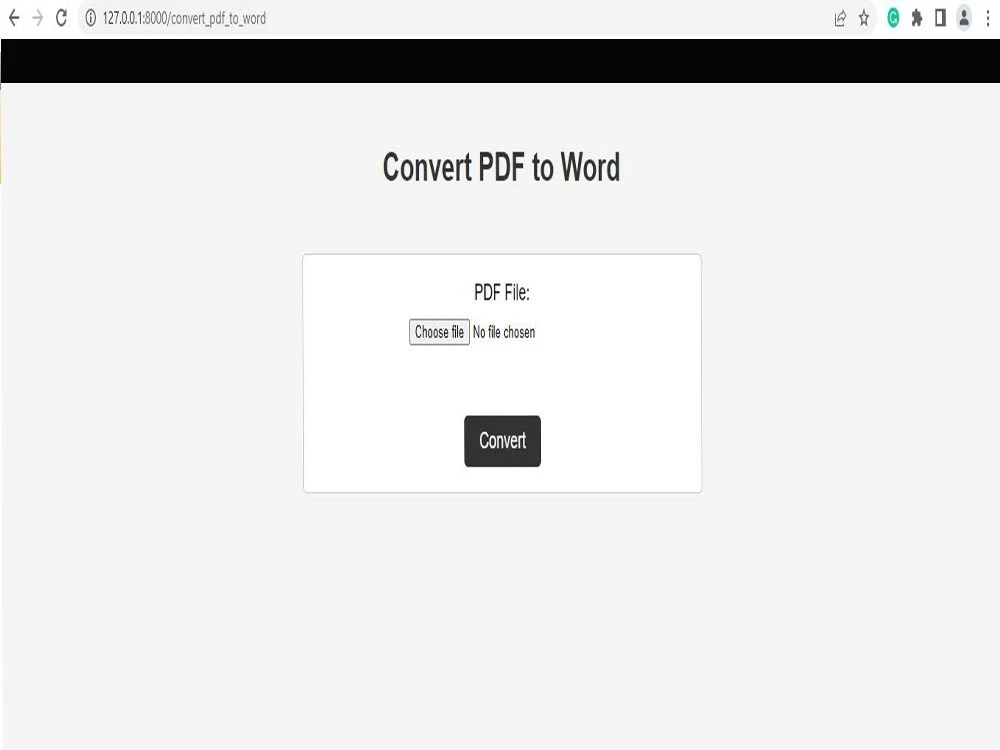 PDF To MSWord Project in Django Python | Upwork