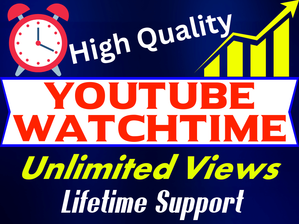 HQ YouTube Watchtime For Monetization By Your YT Channel Promotion | Upwork